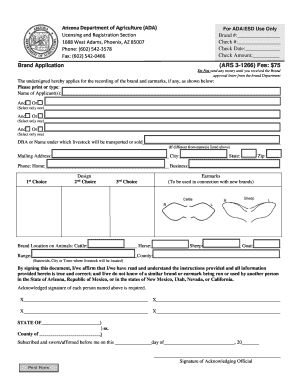 Fillable Online Instructions for Brand Application Fax Email Print ...