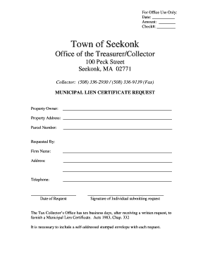 Fillable Online seekonk-ma MLC Request Formdoc - seekonk-ma Fax Email ...