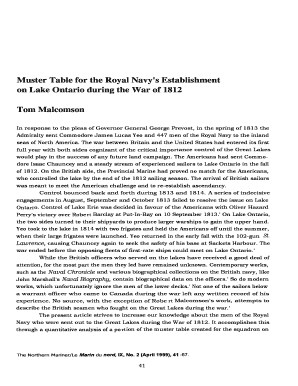 Fillable Online Muster Table for the Royal Navys Establishment on Lake ...