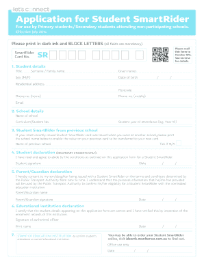 Fillable Online cometbaycollege wa edu Application for Student ...