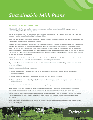 Fillable Online Sustainable Milk Plans Fax Email Print - pdfFiller