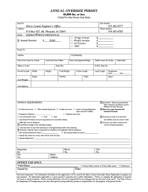 Fillable Online henrycountyiowa ONE STOP PERMIT - henrycountyiowaus Fax ...