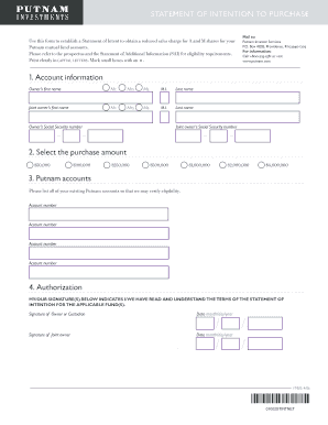 Fillable Online E STATEMENT OF INTENTION TO PURCHASE Fax Email Print ...