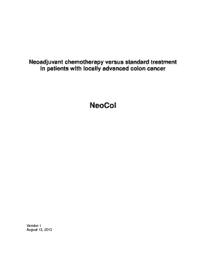 Fillable Online NeoCol protokol.doc Fax Email Print - pdfFiller