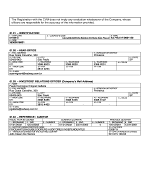 Fillable Online The Registration with the CVM does not imply any Fax ...