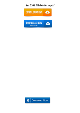 Fillable Online Ssa 3368 fillable form pdf - WordPresscom Fax Email ...