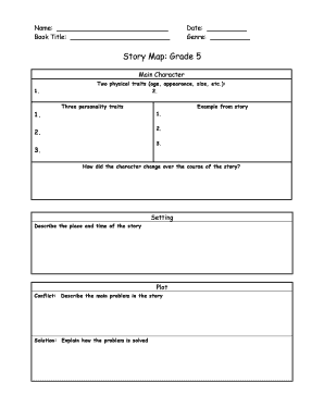 Fillable Online Fiction Story Map organizer-2doc Fax Email Print ...