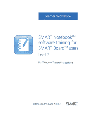 Fillable Online SMART Notebook software training for SMART Board Users ...