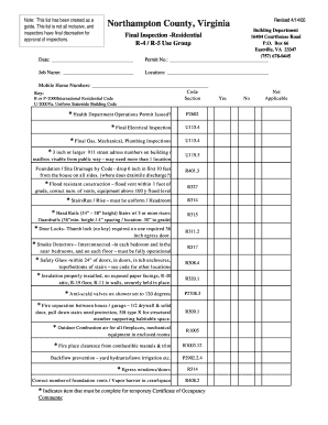 Fillable Online Guide This list is not all inclusive and Northampton ...