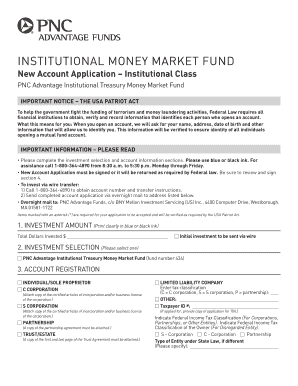 Fillable Online INSTITUTIONAL MONEY MARKET FUNDS Fax Email Print - pdfFiller