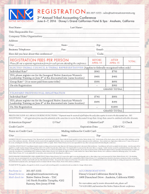 Fillable Online nativenationevents Registration bFormb - Native Nation Events Fax Email Print ...