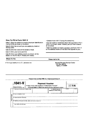 Form 1041v - Fill Online, Printable, Fillable, Blank | pdfFiller