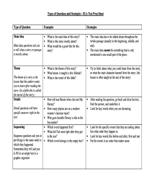 Ela Questions - Fill Online, Printable, Fillable, Blank | pdfFiller