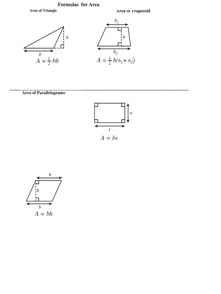 Area Of A Triangle Formula - Fill Online, Printable, Fillable, Blank ...