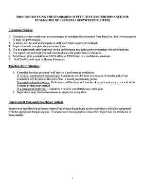 Fillable Online hr spps PROCESS FOR USING THE STANDARDS OF EFFECTIVE ...