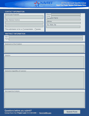 Fillable Online navref A Call for PARTICIPATION Fax Email Print - pdfFiller