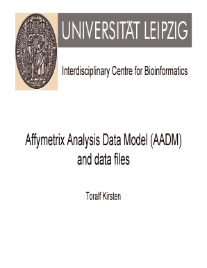 Fillable Online informatik uni-leipzig Affymetrix Analysis Data Model AADM and data files ...
