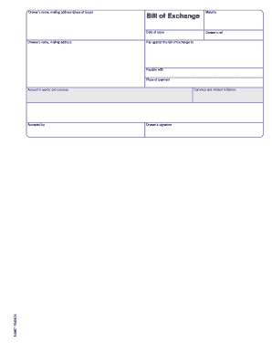Fillable Online Bill of Exchange - SEB Fax Email Print - pdfFiller