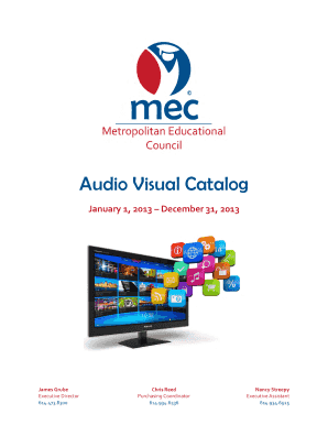 Fillable Online mecdc Audio Visual Catalog - mecdcorg Fax Email Print ...