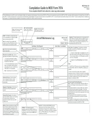 Fillable Online Compilation Guide to MOD Form 707A Fax Email Print ...