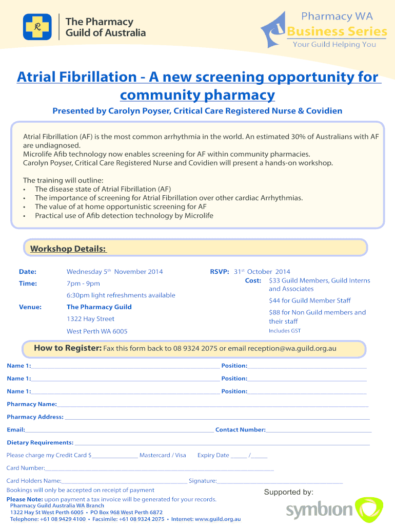 Fillable Online Atrial Fibrillation - A new screening opportunity for Fax Email Print - pdfFiller