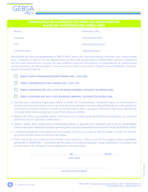 Gebsaprev - Preencher Online, Imprimir, Preencher, em Branco | pdfFiller
