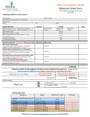 Fillable Online MAP Foundation Series - NWEA Fax Email Print - pdfFiller