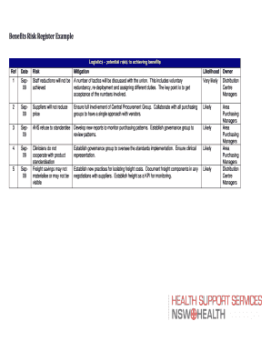 Fillable Online Logistics - potential risks to achieving benefits Fax ...