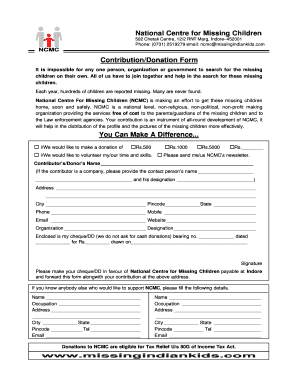 Fillable Online National Centre for Missing Children Fax Email Print ...