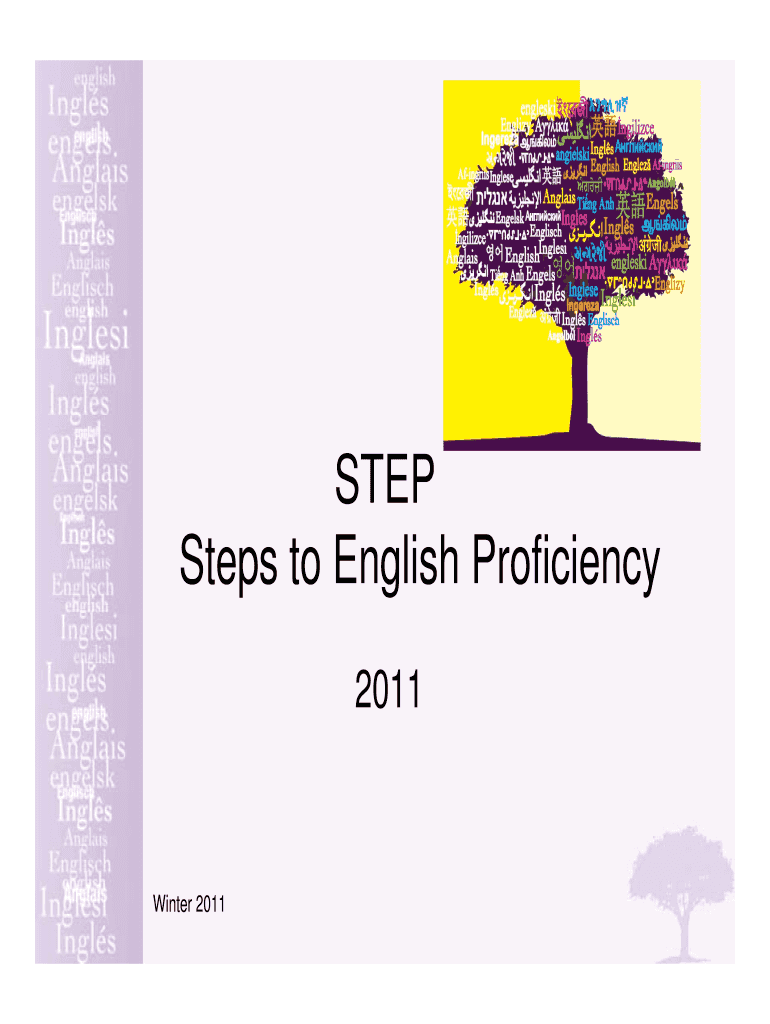Fillable Online STEP Steps to English Proficiency - EduGAINs Fax Email ...