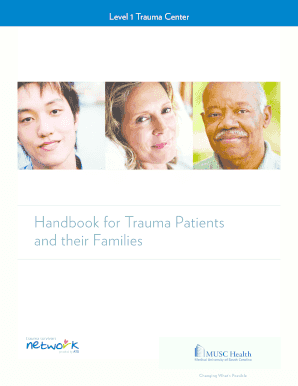 Fillable Online Handbook for Trauma Patients and their Families Fax ...