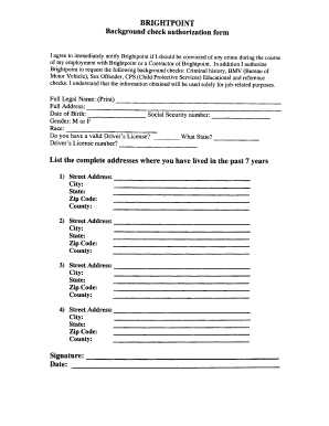 Fillable Online mybrightpoint Date of Birth Social Security number ...