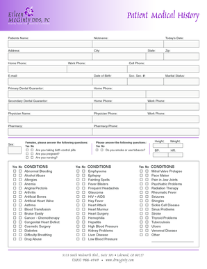 Fillable Online Patient Contact Sheet - Rackcdn.com Fax Email Print ...