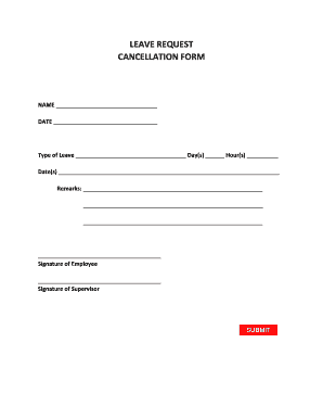 Fillable Online mitchell k12 sd LEAVE REQUEST CANCELLATION FORM ...