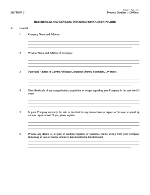 Fillable Online www3 mdanderson REFERENCES AND GENERAL INFORMATION ...