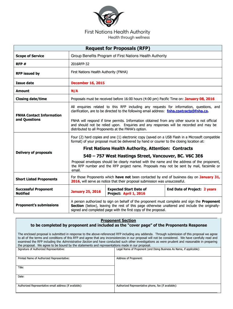 Fillable Online fnha Group Benefits Program of First Nations Health ...