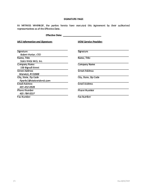 Fillable Online STATE-WIDE MLS CONTENT LICENSE AGREEMENT Fax Email ...