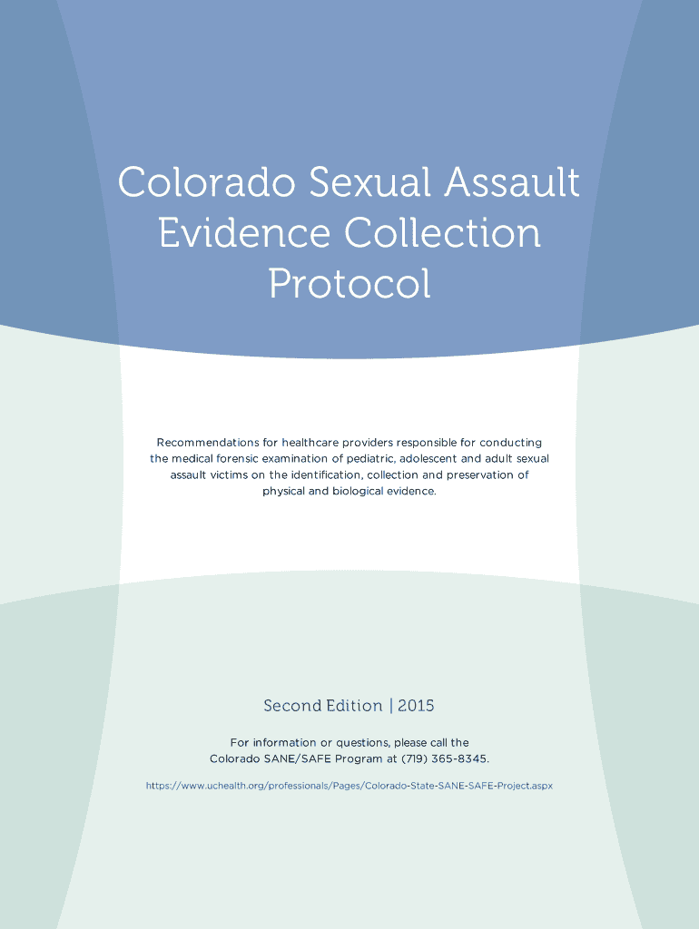 Fillable Online ccasa Colorado Sexual Assault Evidence Collection ...