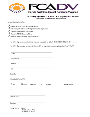 Fillable Online You can help stop DOMESTIC VIOLENCE by joining FCADV ...