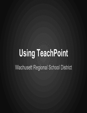 Fillable Online Using TeachPoint Fax Email Print - pdfFiller