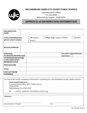 Fillable Online Form Information Distribution Approvaldoc Fax Email ...