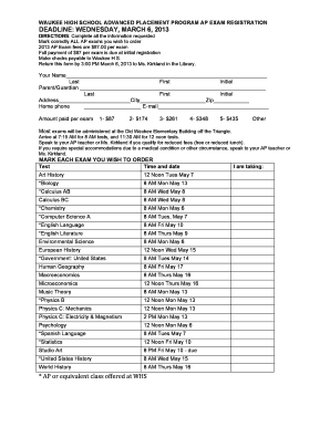 Fillable Online AP reg form Fax Email Print - pdfFiller