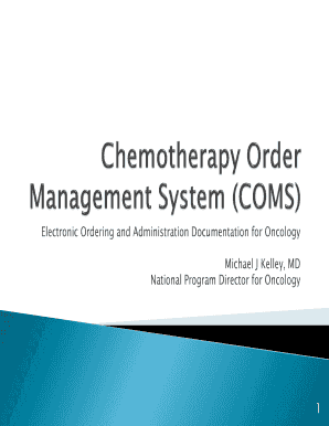 Fillable Online hsrd research va Chemotherapy Order Management System ...