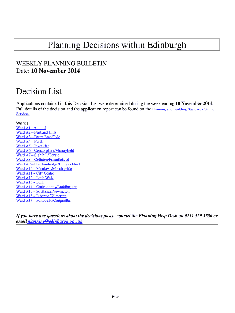 Fillable Online Decision List Fax Email Print - pdfFiller