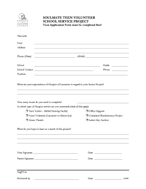 Fillable Online hospiceandcommunitycare SoulMate Formdoc Fax Email ...