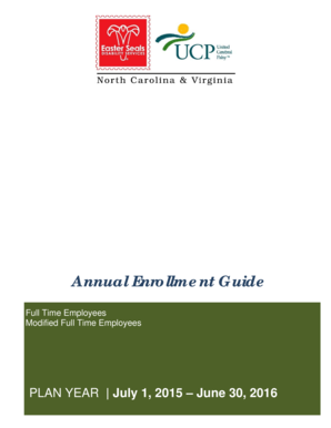 Fillable Online DRAFT FT Annual Enrollment Guide 07012015 Fax Email ...