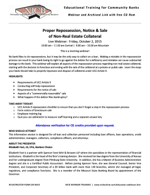 Fillable Online Proper Repossession, Notice & Sale Fax Email Print ...