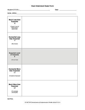 Fillable Online Goal Attainment Scale Form - Mecosta Osceola ISD Fax ...