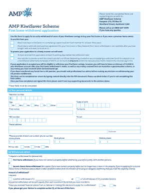 Fillable Online AMP KiwiSaver Scheme Fax Email Print - pdfFiller