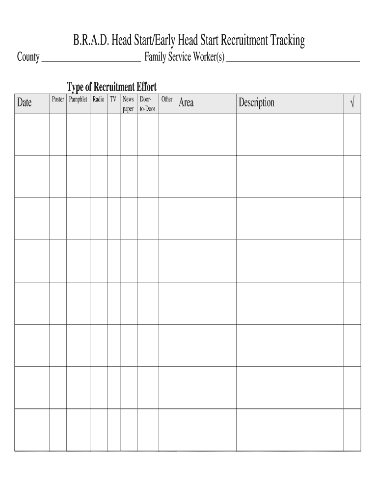 Fillable Online recruitment tracking formdoc Fax Email Print - pdfFiller